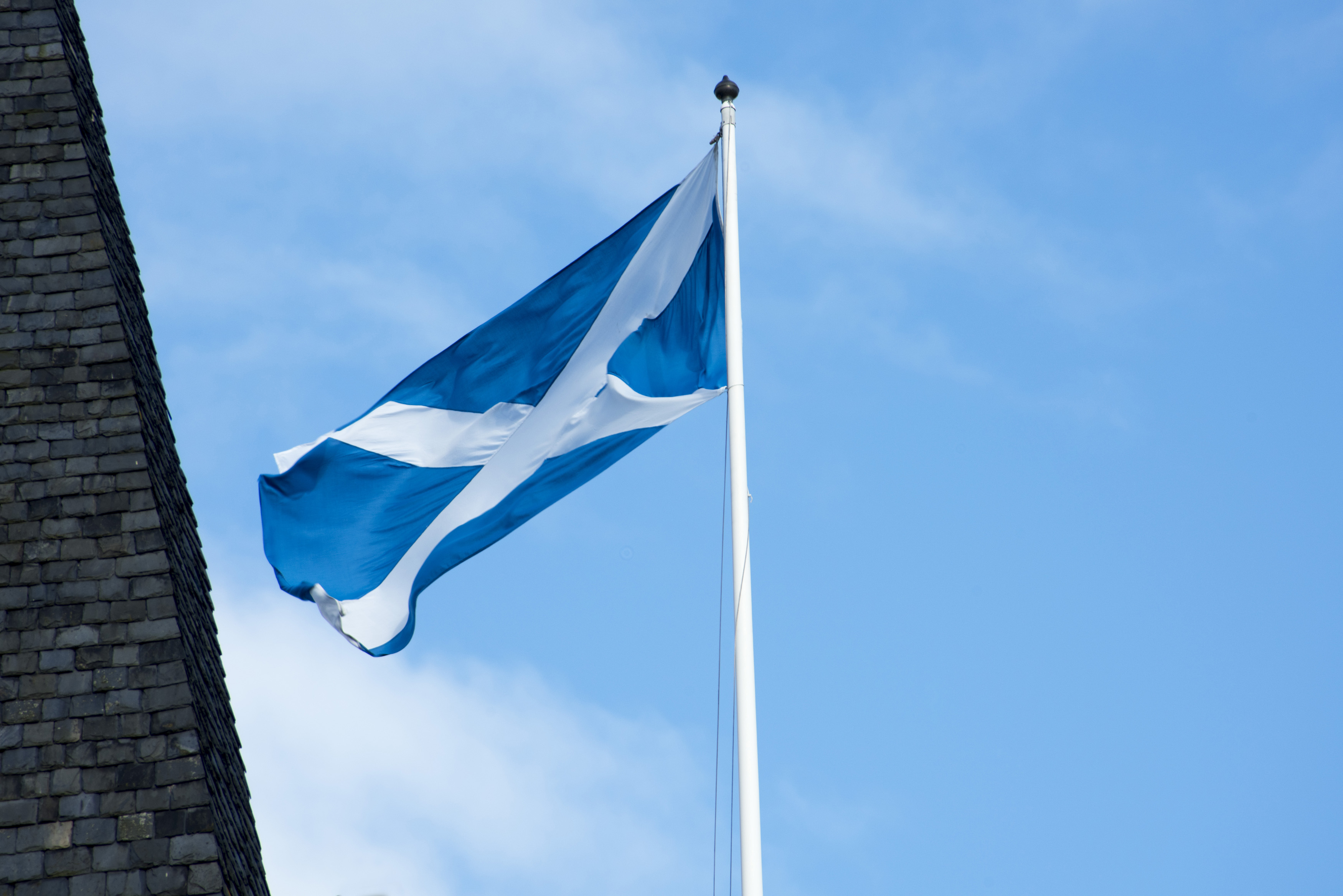 Free Stock Photo Of Scottish Flag Flying In St Andrews Scotland