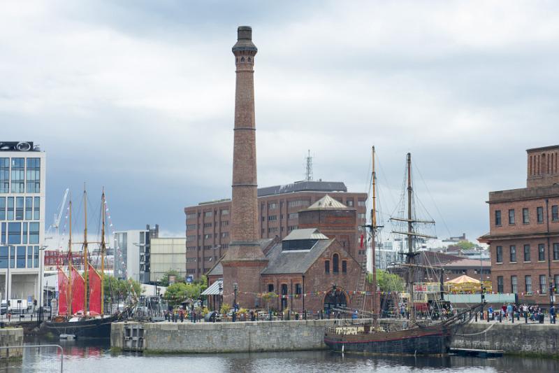 Free Stock photo of Old power plant with ship, Liverpool Waterfront ...